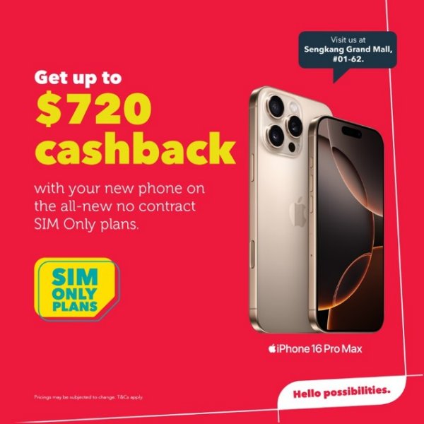 Singtel Exclusive Retailer - Get up to $720 Cashback with your new ...