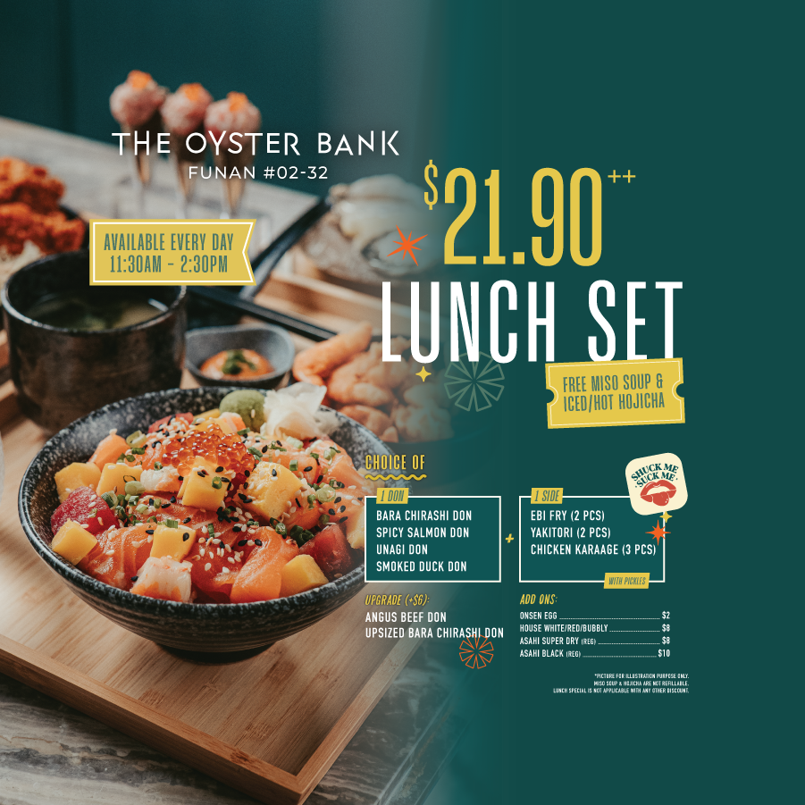 The Oyster Bank - $21.90++ Lunch Set | The Oyster Bank | Food ...
