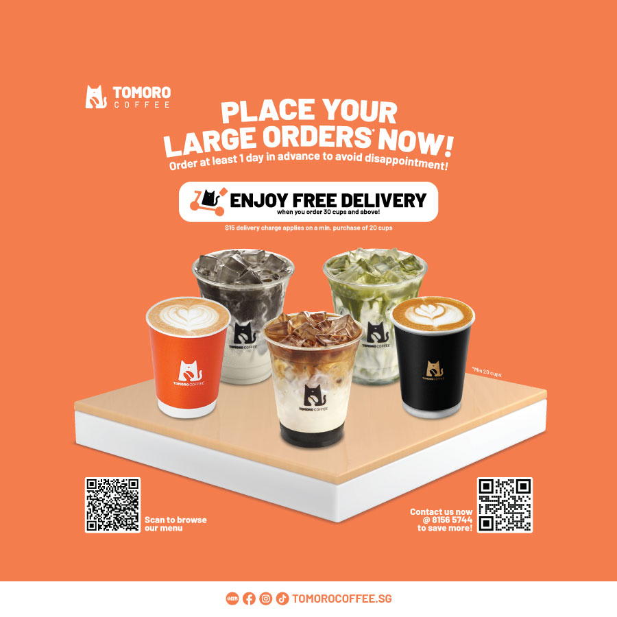 TOMORO COFFEE - Large Drinks Ordering | TOMORO COFFEE | Food & Beverage ...