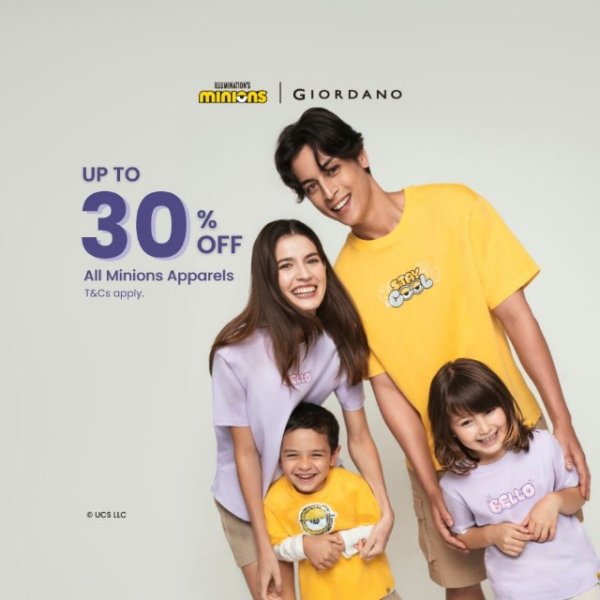 Giordano x Minions Phase 2 – up to 30% off | Giordano | Fashion ...