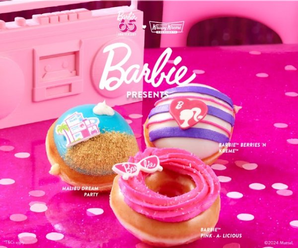Krispy Kreme - Celebrates 65th Anniversary of Barbie® with New Doughnut ...