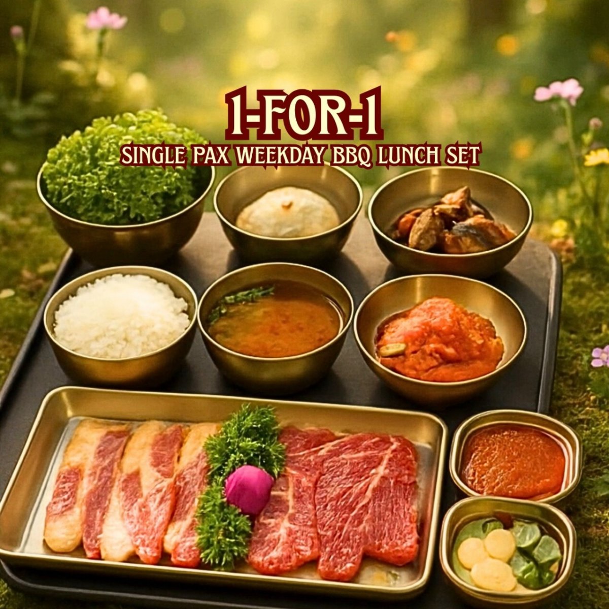 1-For-1 One Pax Weekday BBQ Lunch Set | XITA LAO TAITAI | Food ...