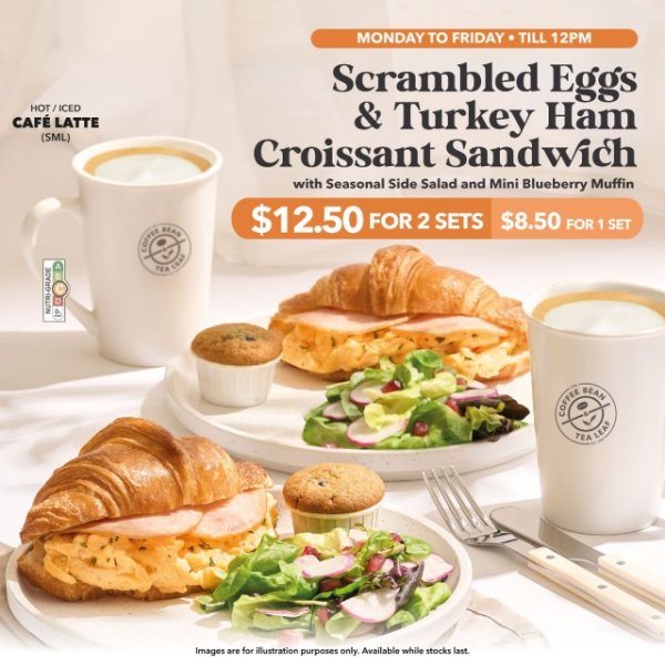 The Coffee Bean & Tea Leaf: January Weekday Breakfast Sets | The Coffee ...