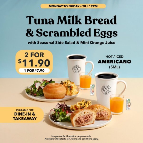 The Coffee Bean & Tea Leaf: February Weekday Breakfast Set | The Coffee ...
