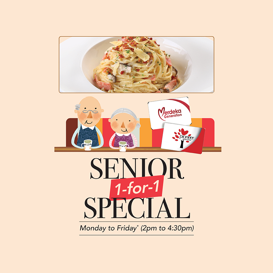 Senior 1-for-1 Special | Swensen's | Food & Beverage | CapitaLand Malls