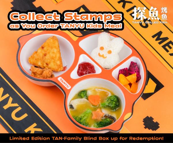 Redeem a Surprise Blind Box as you Collect TANYU Kids Meal Stamp Cards ...